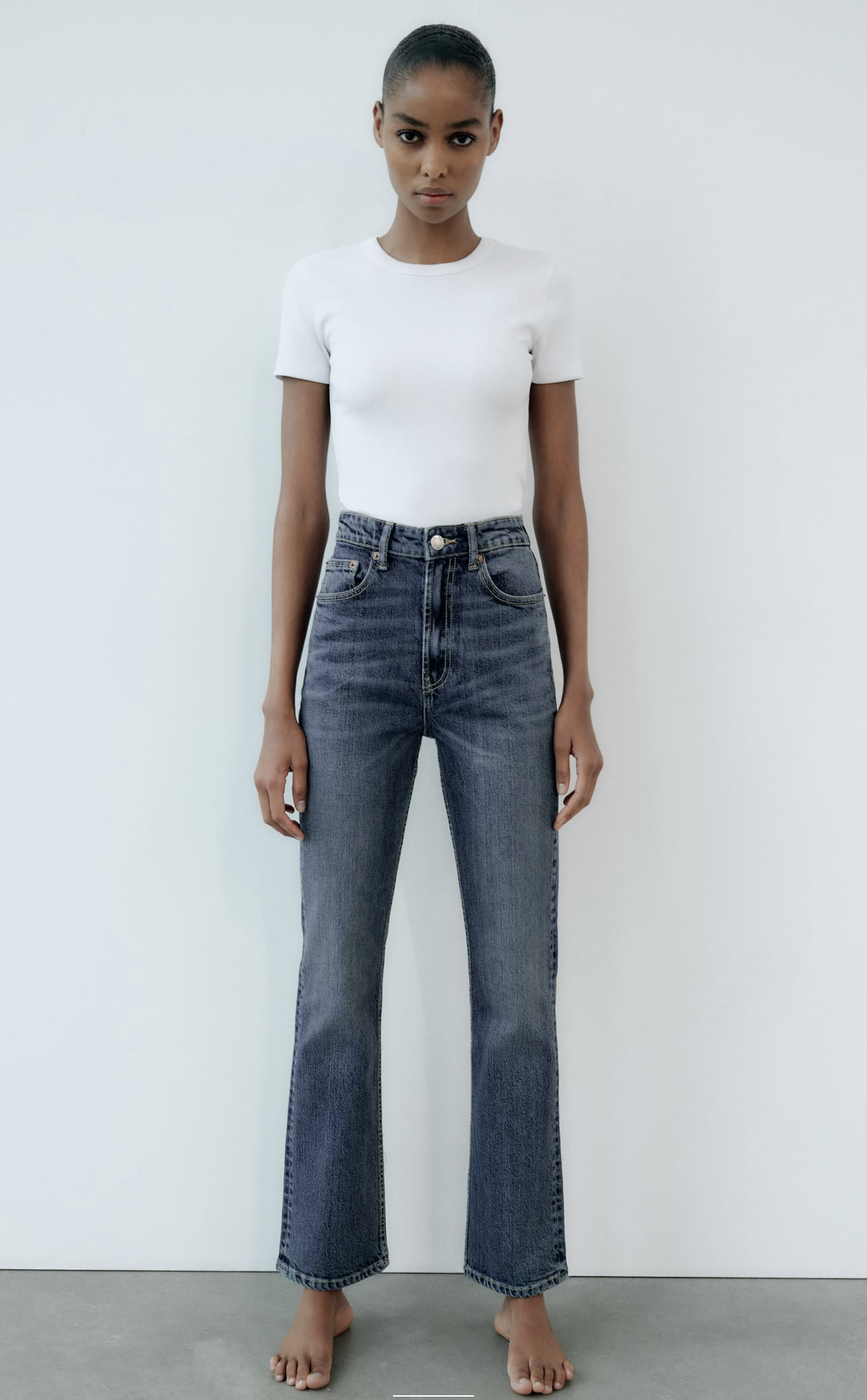 Zara high rise jeans store